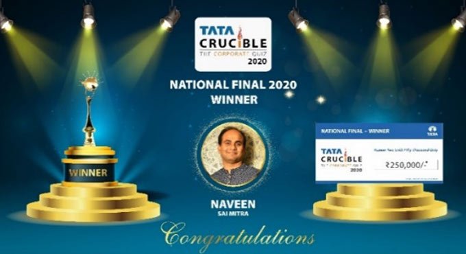 Hyderabad’s Naveen wins Tata Crucible Quiz
