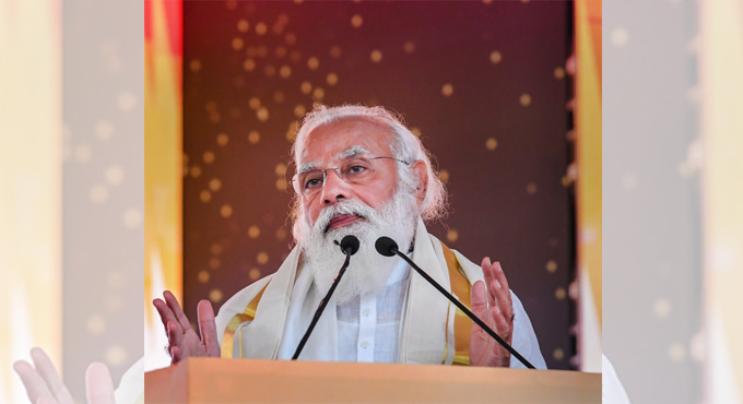 PM Modi lays foundation stone for warrior king Suheldev's statue in UP