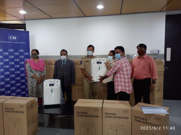 Telangana: CII, TCS donates 60 oxygen concentrators