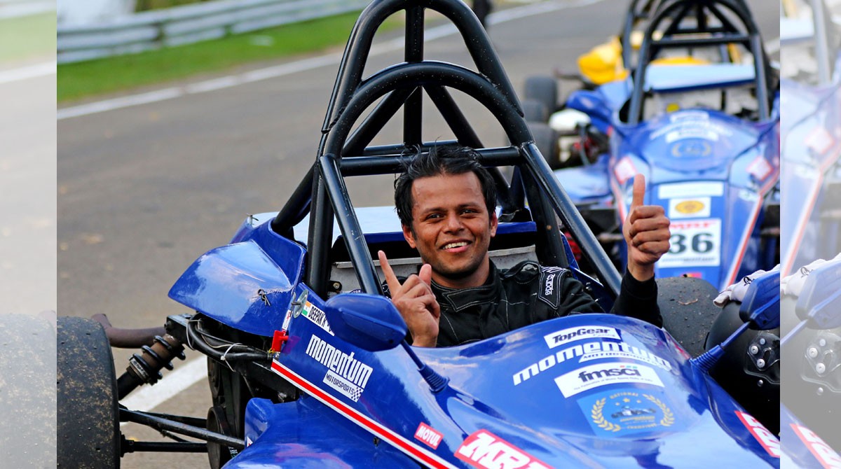 Deepak Ravikumar wins Formula LGB 1300 race in National car competition