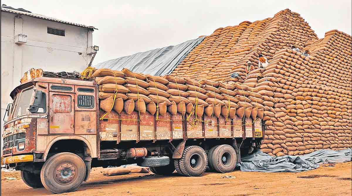 Telangana procures 42.22 lakh tonnes of paddy