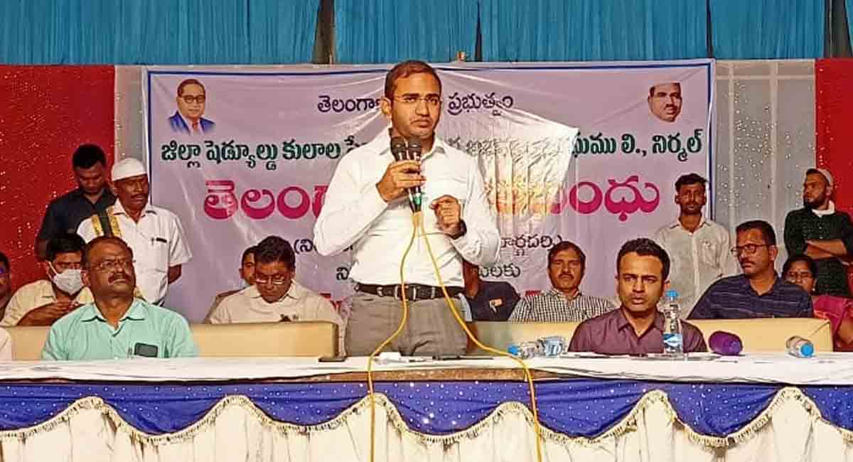 Utilize Dalit Bandhu to grow financially: Nirmal collector
