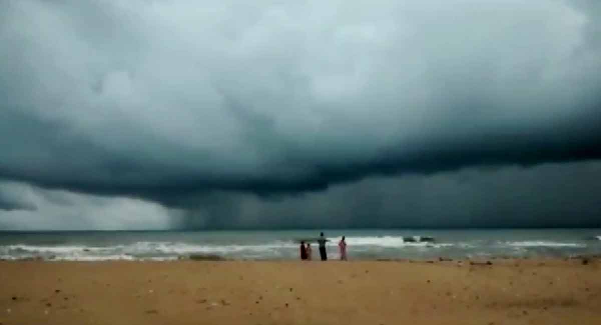 Satellite images captured twin cyclones in the Indian Ocean region