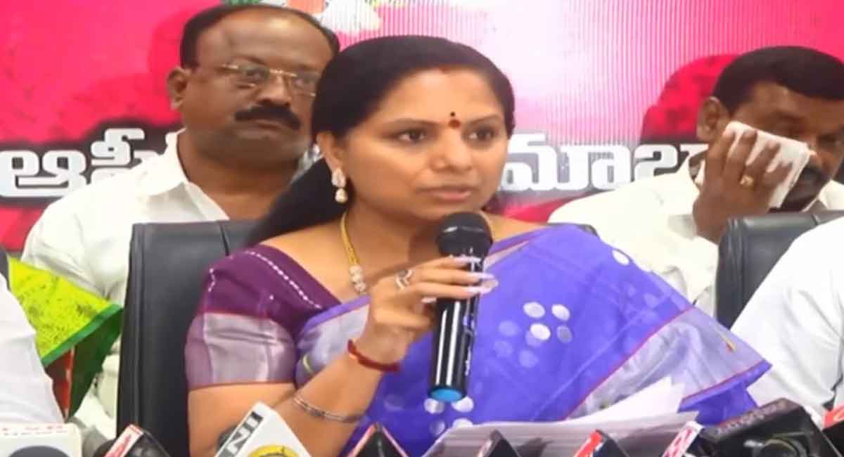 MLC Kavitha hits out at BJP MP Arvind for failing to set up turmeric board
